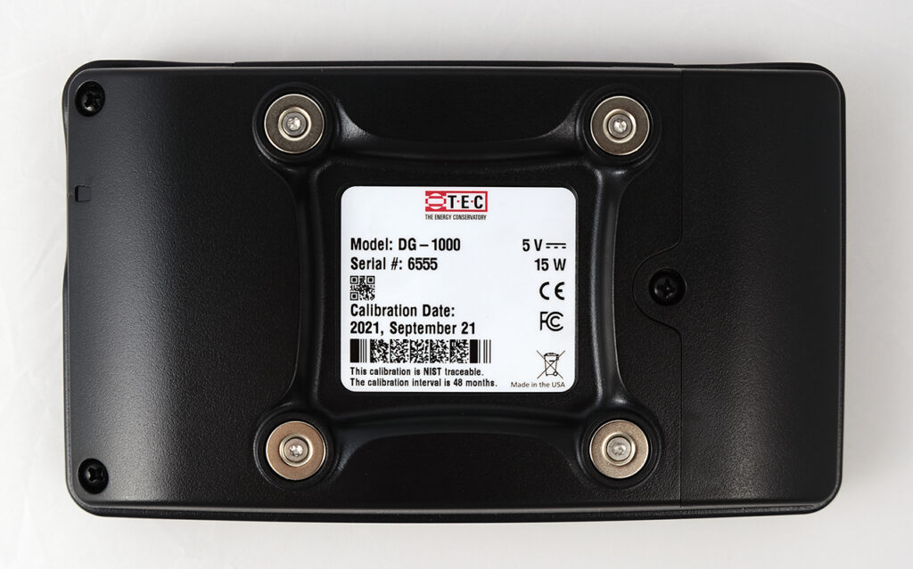 DG-1000 Digital Pressure and Flow Gauge - The Energy Conservatory