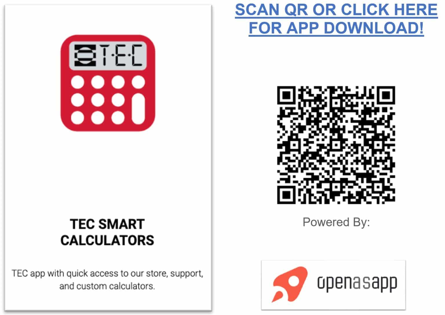 TEC Smart Calculators - The Energy Conservatory