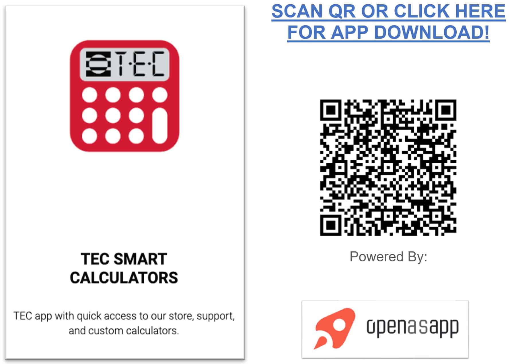 TEC Smart Calculators - The Energy Conservatory